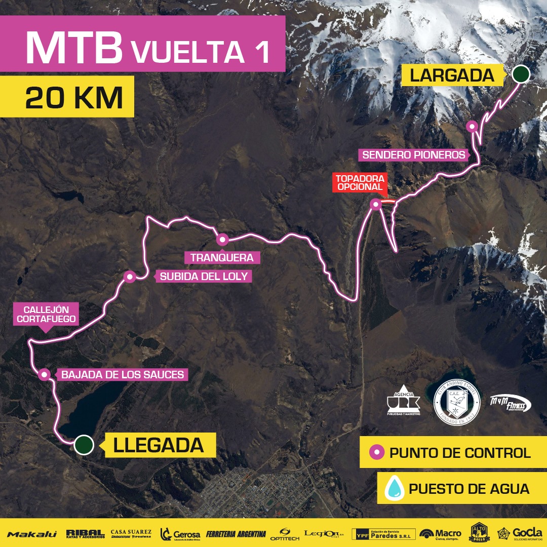 Mapas circuito Largo – Tetra Esquel 2023